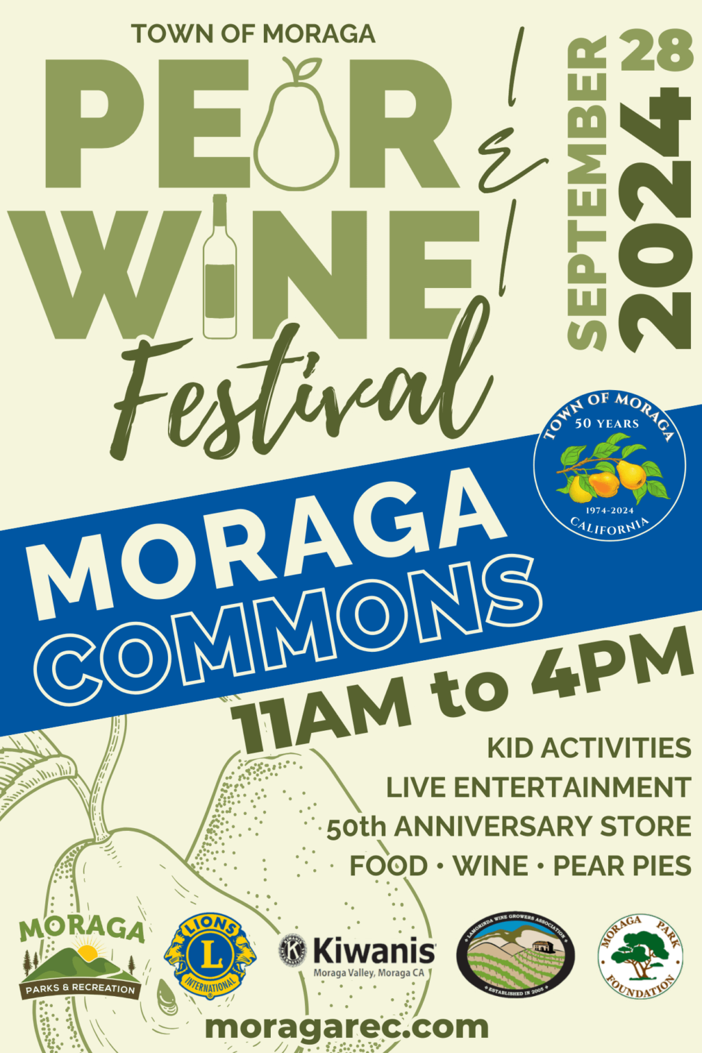 50th Anniversary – Town of Moraga Pear and Wine Festival – Lamorinda ...
